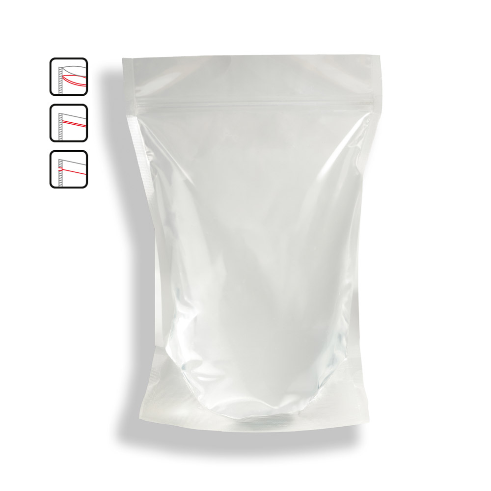 Sáčky Doypack, 5000ml, TRANSPARENT PET/PE, 100 ks / bal | Obaleno.cz